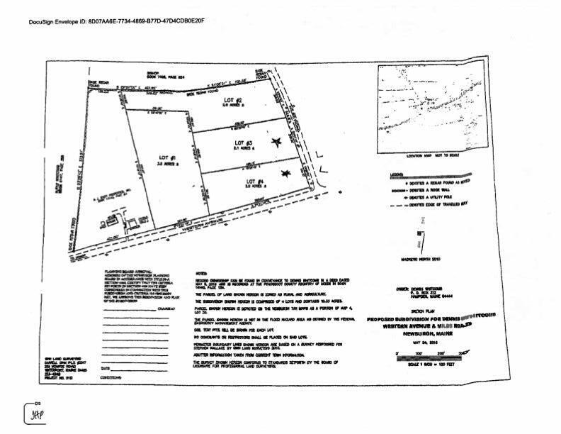 Map 4 Lot 30-3 and 4 Miles Rd, Newburgh, ME 04444 - MLS 1618909 ...